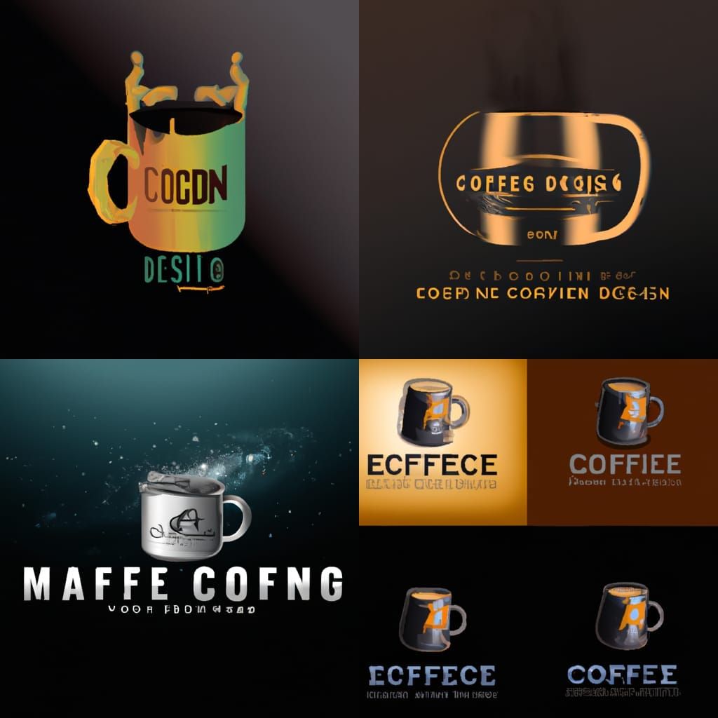 coffee mug logos - AI Generated Artwork - NightCafe Creator
