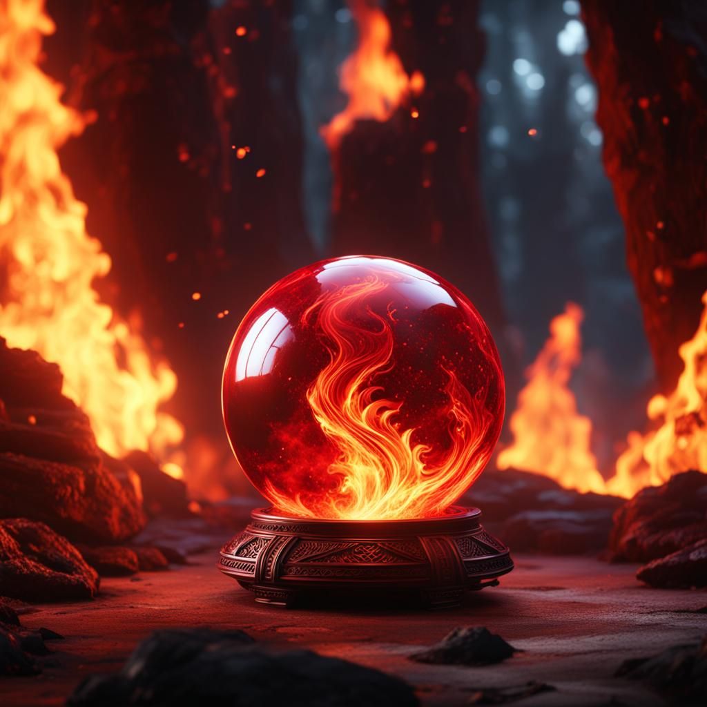 Infernal Orb 1 (Orb 2) - AI Generated Artwork - NightCafe Creator