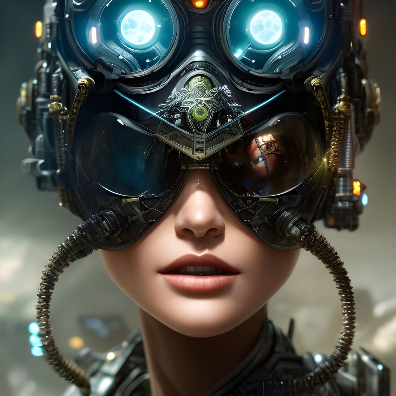 My Cyborg Girlfriend - AI Generated Artwork - NightCafe Creator