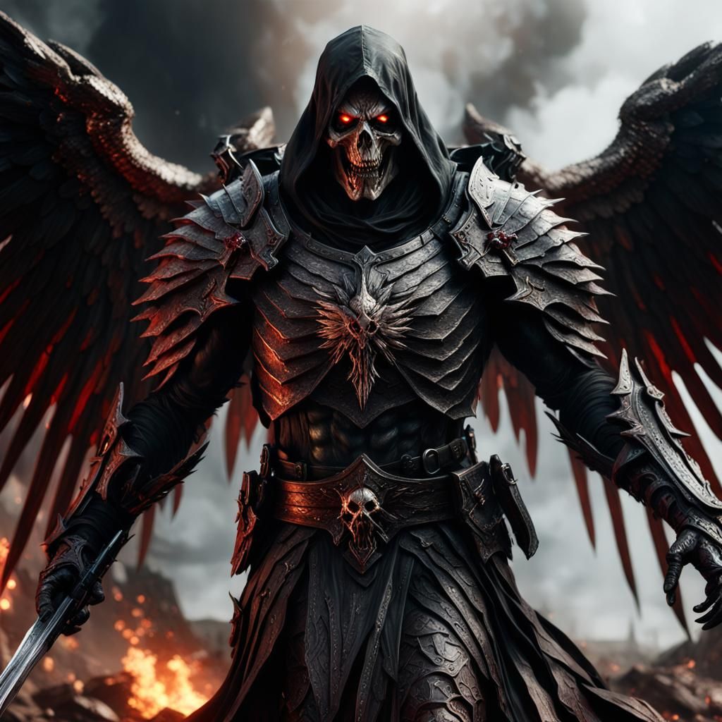 Azrael, the Angel of Death - AI Generated Artwork - NightCafe Creator