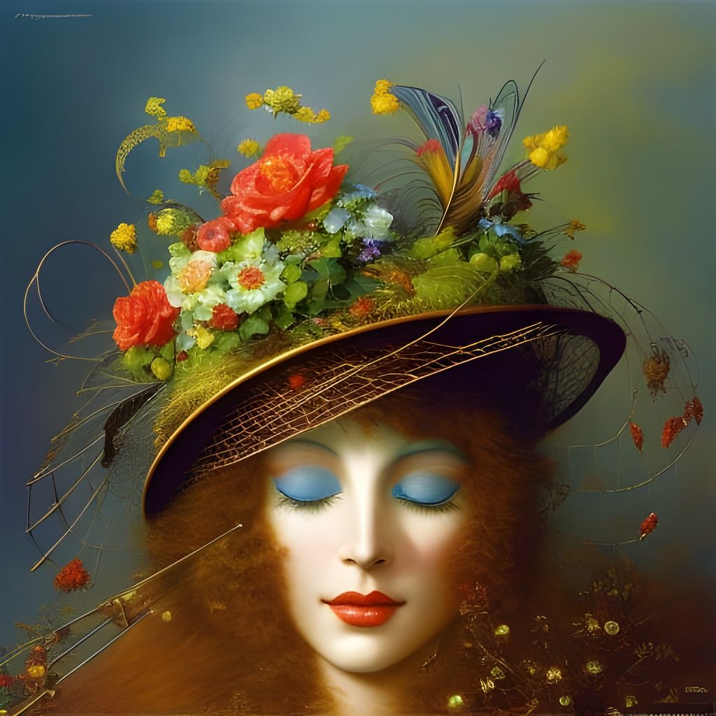 Gorgeous hat - AI Generated Artwork - NightCafe Creator