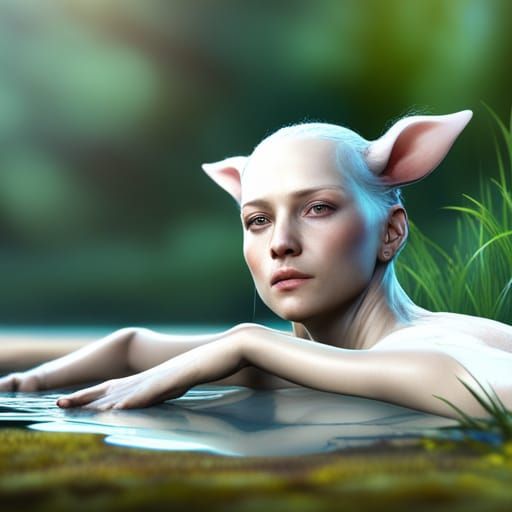 Lamb woman - AI Generated Artwork - NightCafe Creator