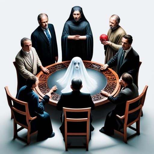 Summoning the ghost - AI Generated Artwork - NightCafe Creator