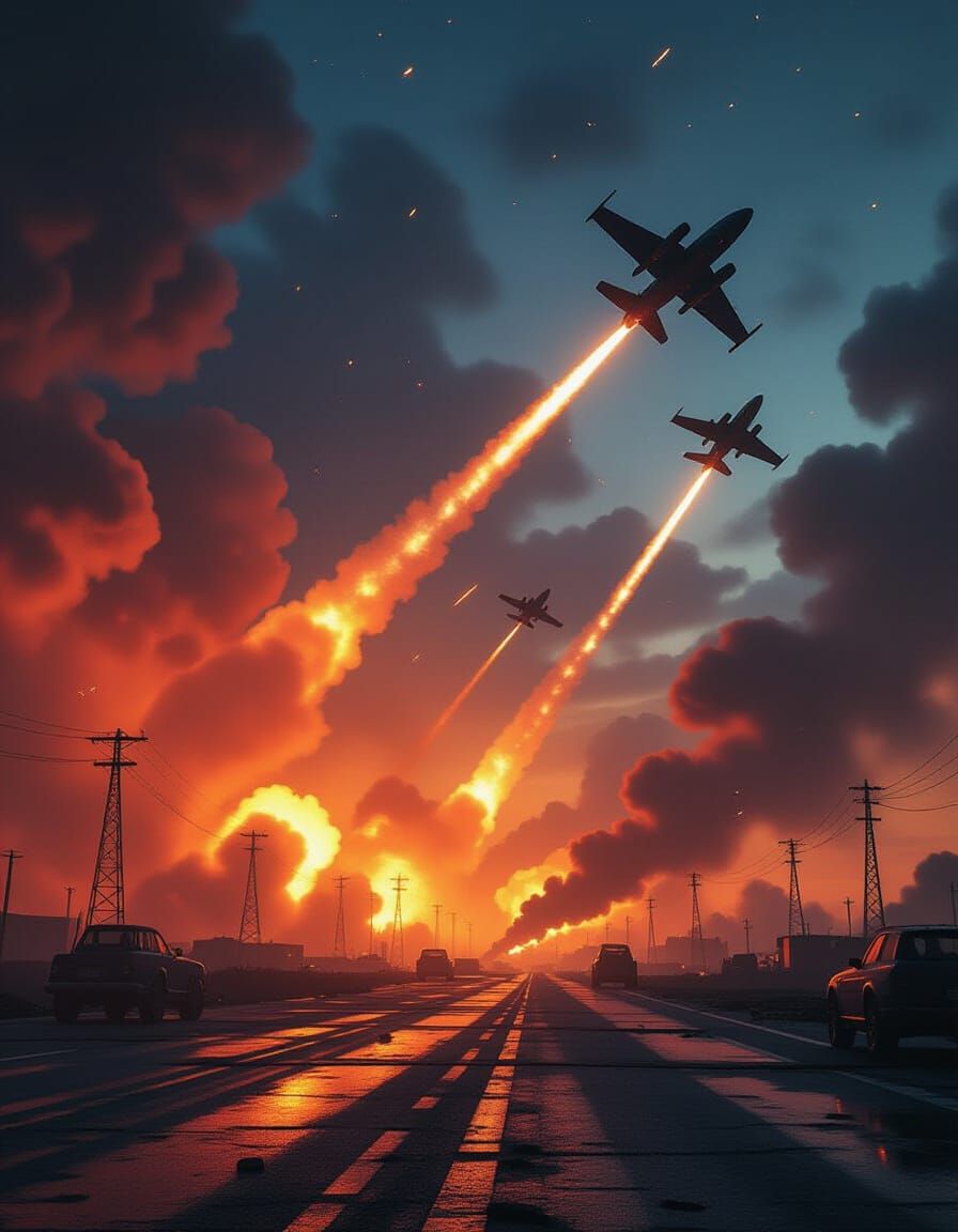 INDEPENDENCE DAY 2025 - Dramatic Military Air Raid in Dystop...