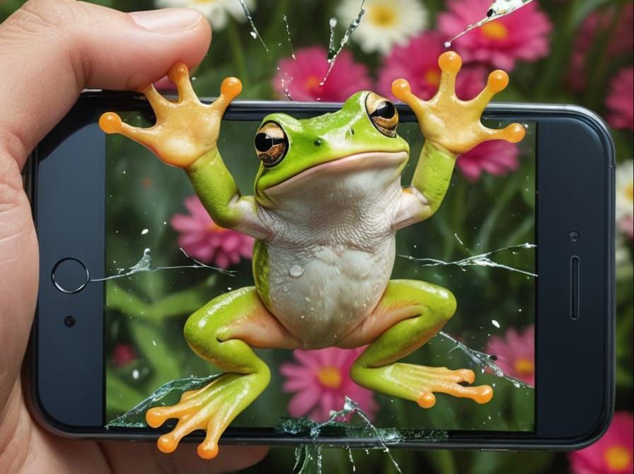 Hopped out 🐸- Daily challenge #705 - NightCafe Creator