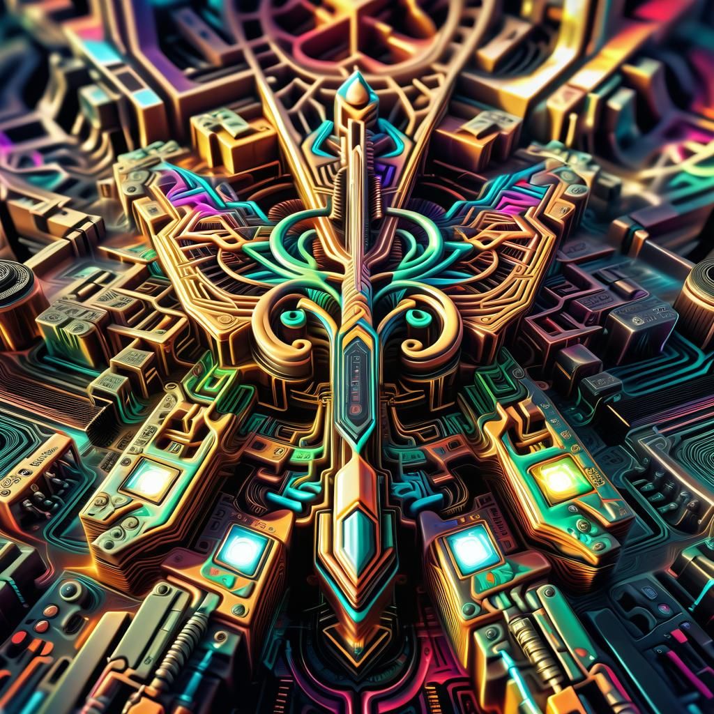 Abstract intricate psy-art 17mar24 - AI Generated Artwork - NightCafe ...