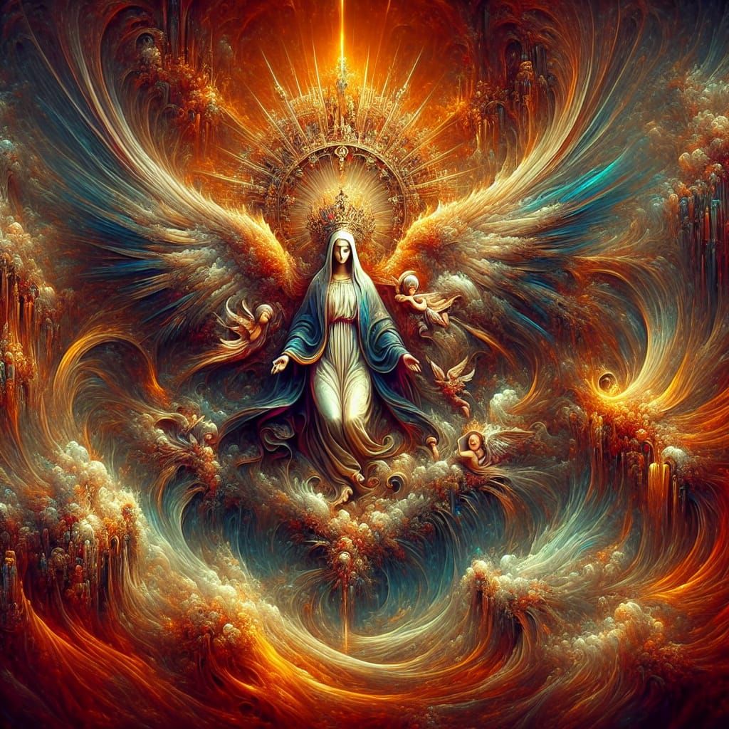 Holy Mary, Queen of Prophets - AI Generated Artwork - NightCafe Creator