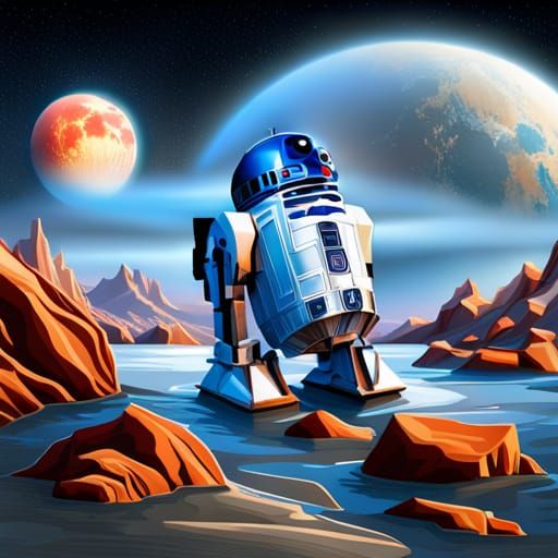 Exploring a New Planet - AI Generated Artwork - NightCafe Creator