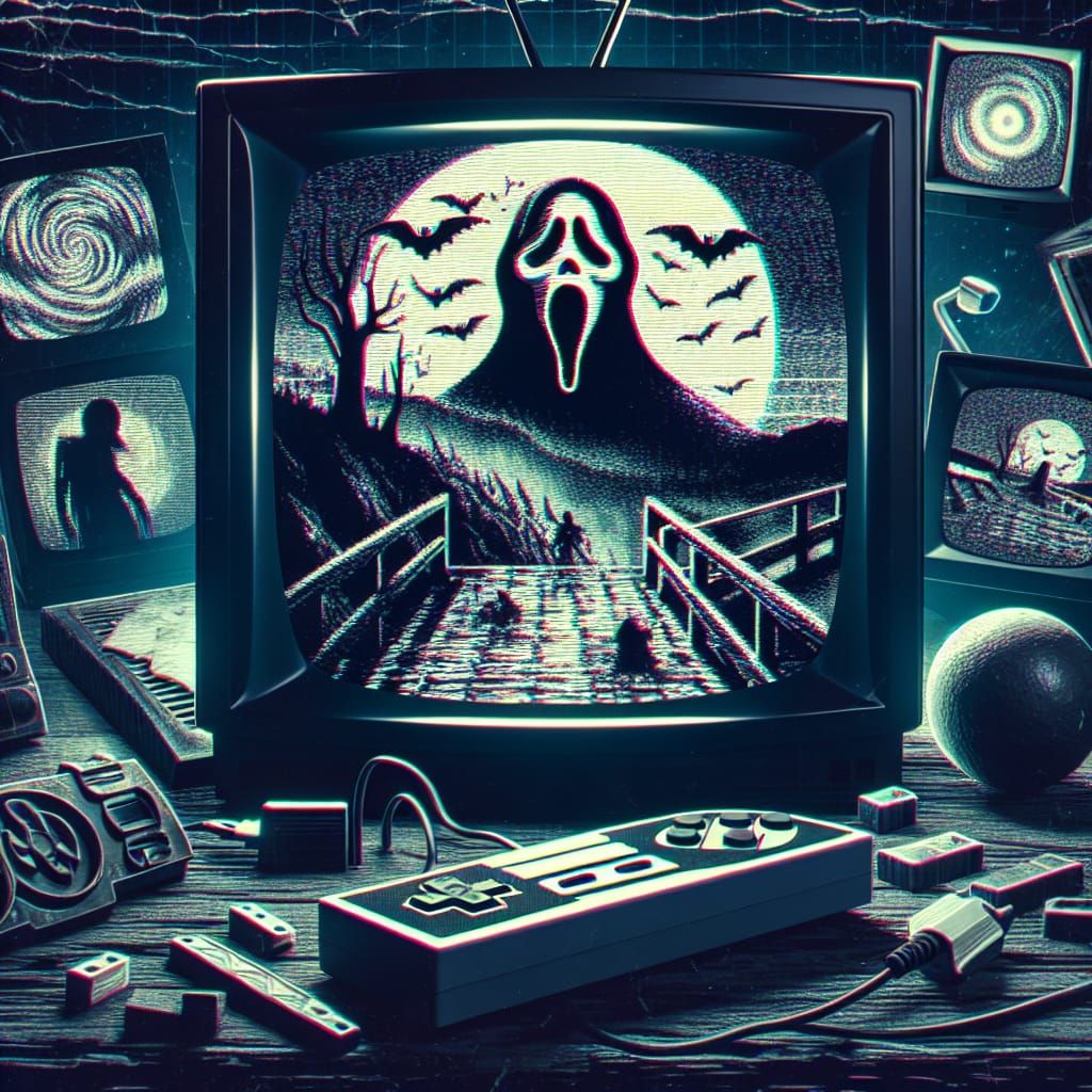 Cathode ray horror - AI Generated Artwork - NightCafe Creator