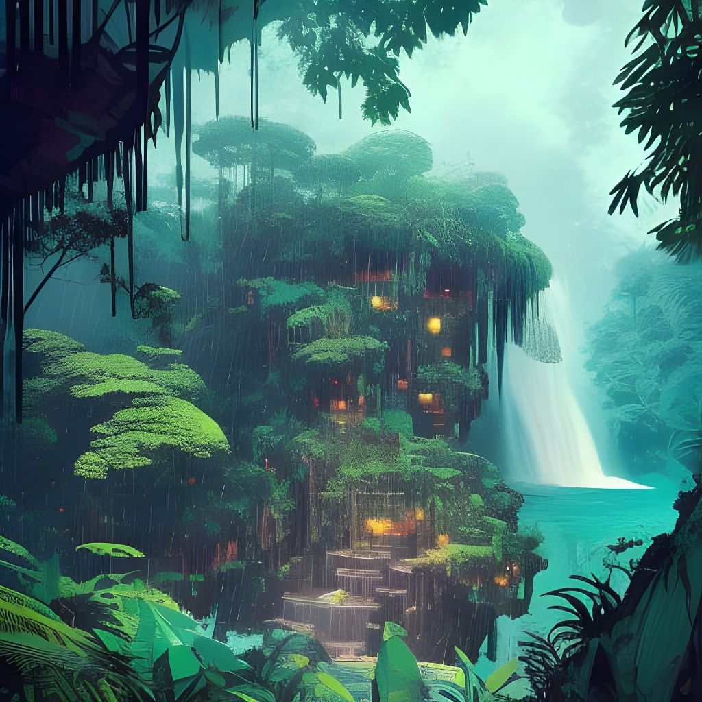 Ancient jungle - AI Generated Artwork - NightCafe Creator