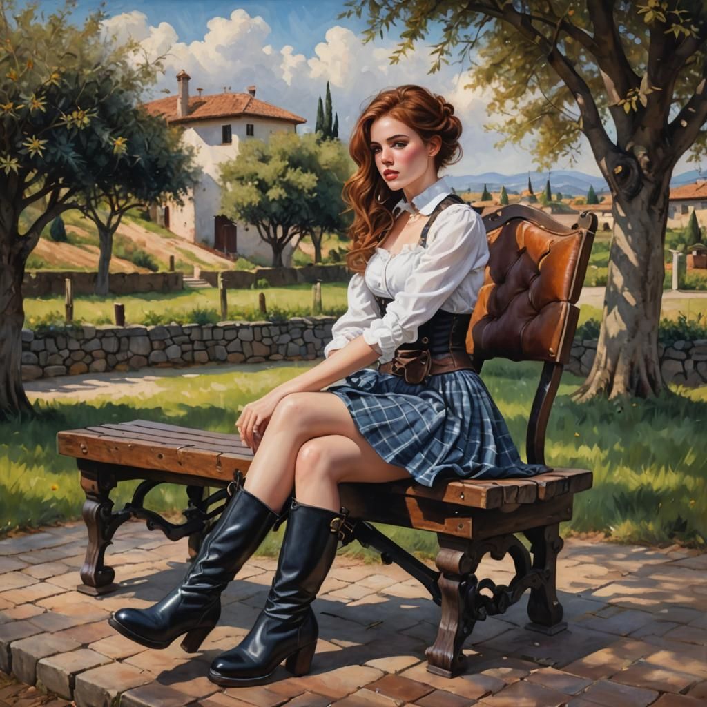 Countryside woman - AI Generated Artwork - NightCafe Creator