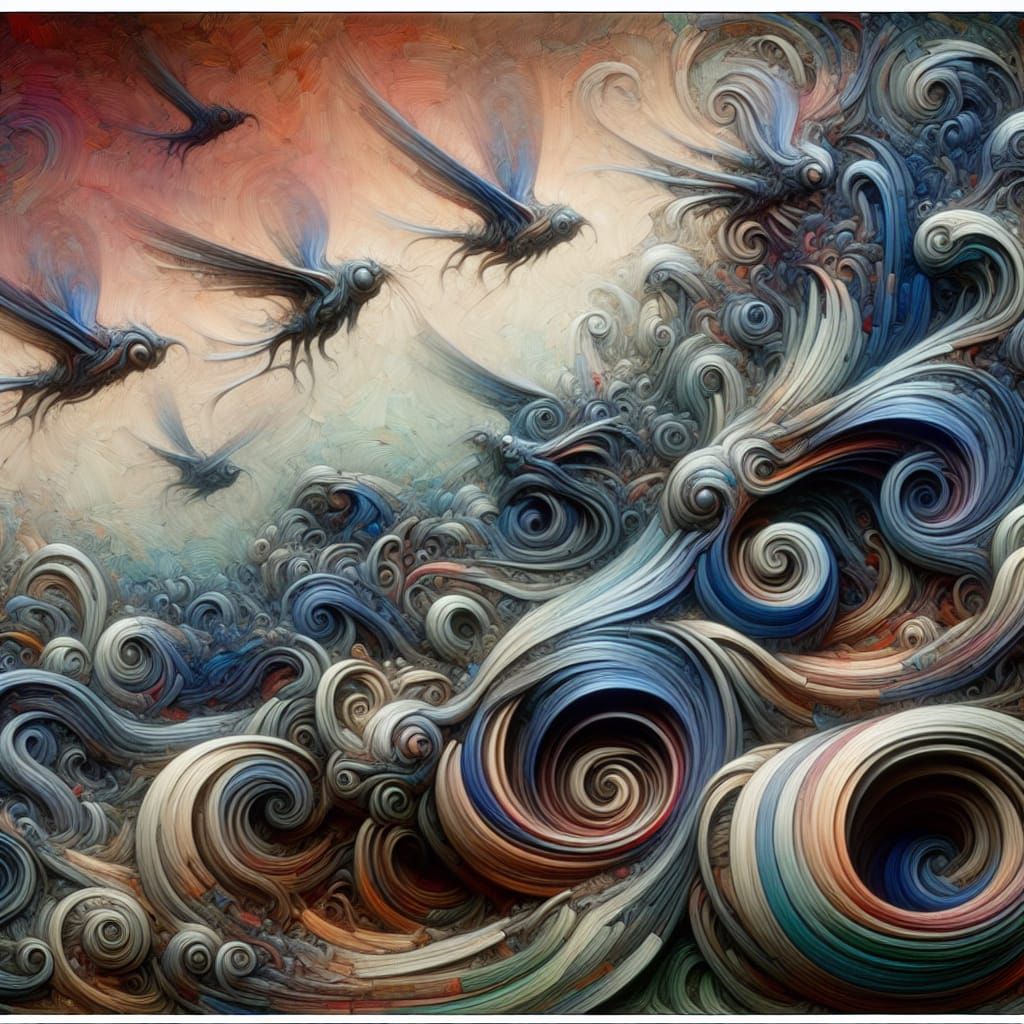 Swirls of Life - AI Generated Artwork - NightCafe Creator