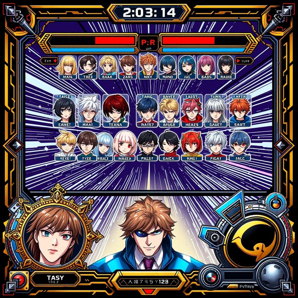 Epic Comic Book JRPG Battle Scene with Anime-Inspi... - AI Art