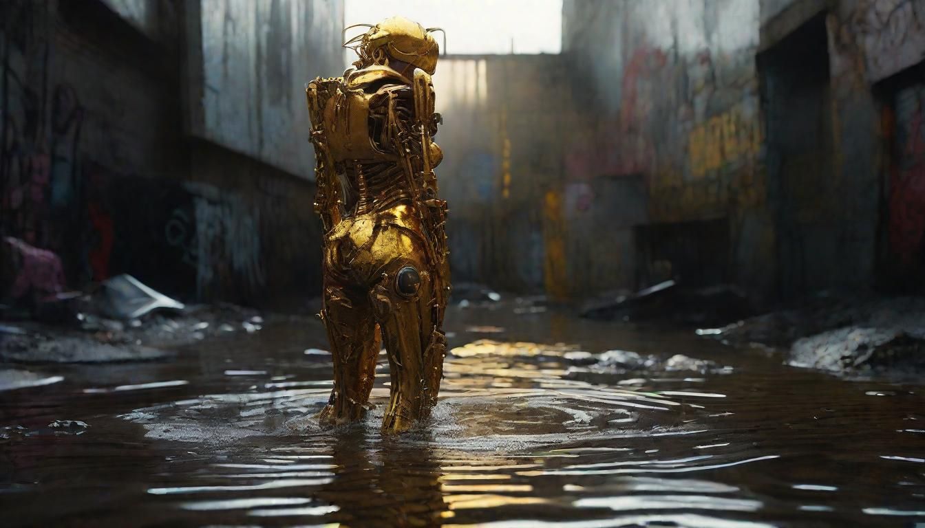 acrylic, impasto wash by Sam Poop Stain III - AI Generated Artwork ...