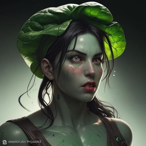 Spinach Girl - AI Generated Artwork - NightCafe Creator