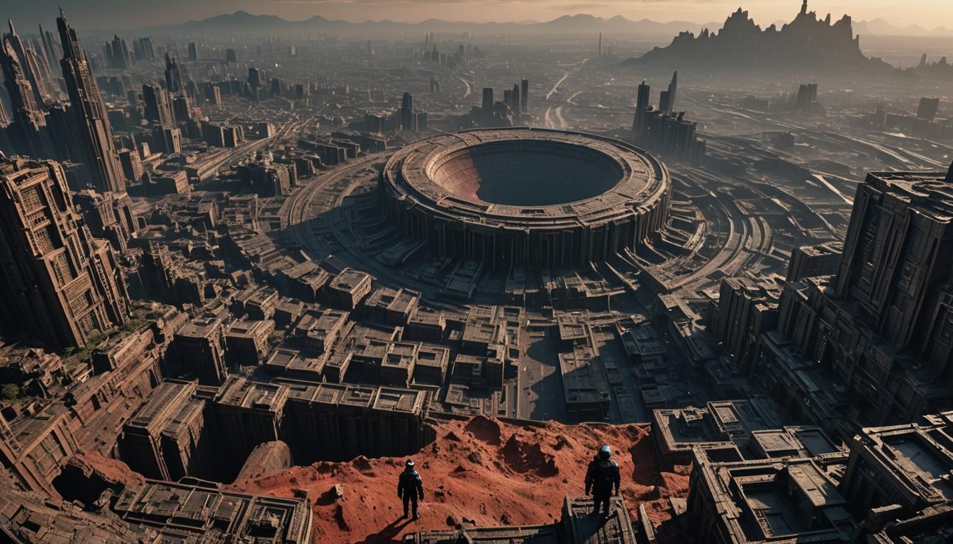 Alien Mega City - AI Generated Artwork - NightCafe Creator