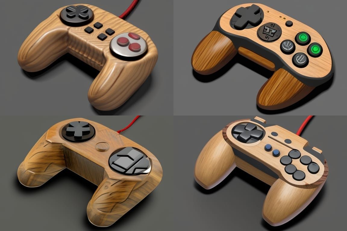 game controller in ancient roman woody style with detailed designed ...