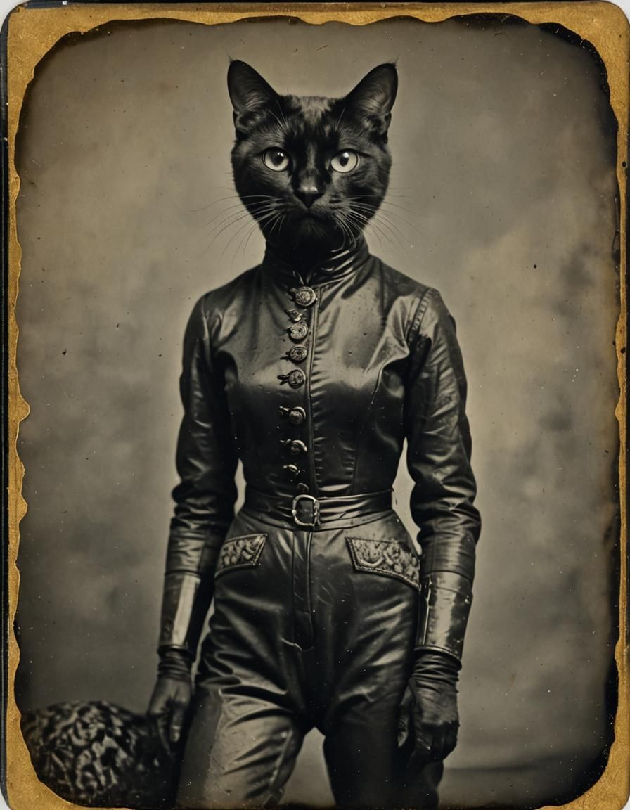 an old photo from an old cat - AI Generated Artwork - NightCafe Creator