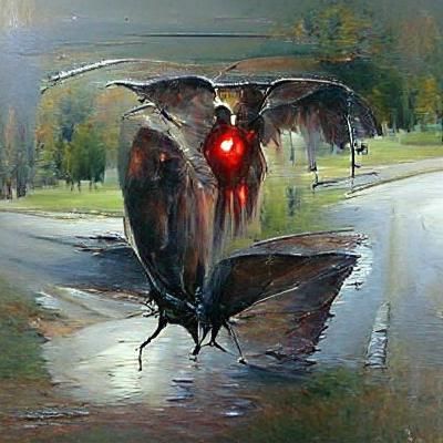 Mothman - AI Generated Artwork - NightCafe Creator