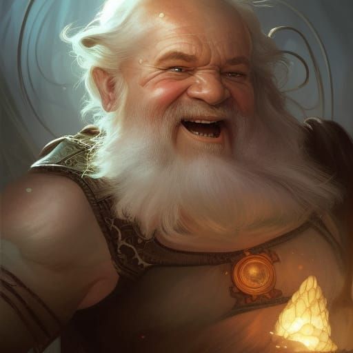 Laughing dwarf - AI Generated Artwork - NightCafe Creator