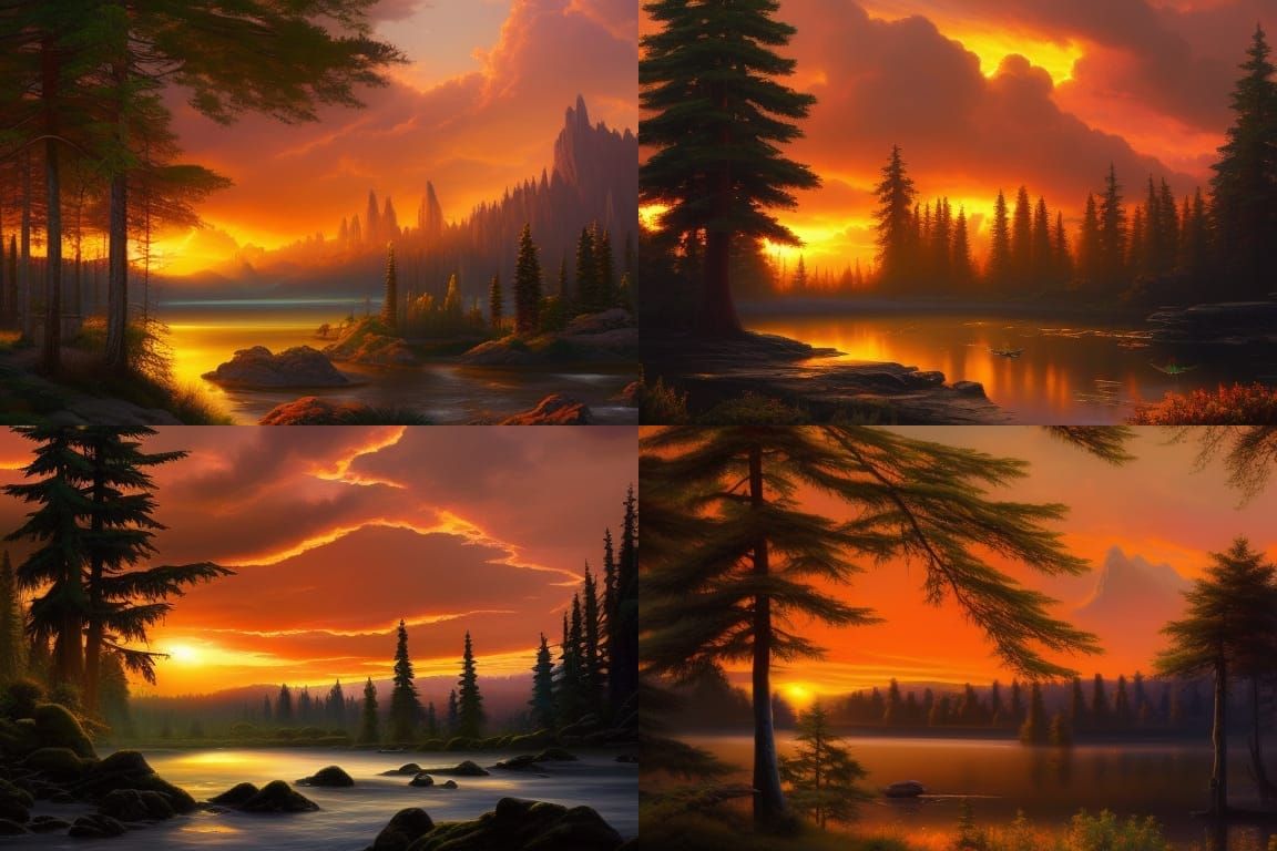 everlasting sunset : r/nightcafe