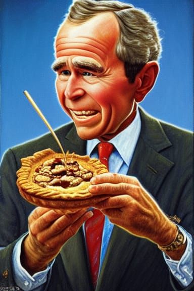 Portrait of George Bush - AI Generated Artwork - NightCafe Creator