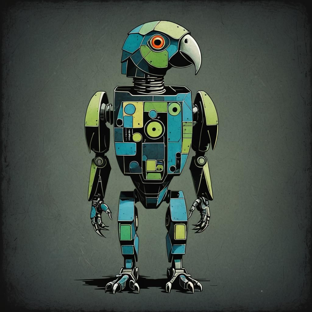 Parrot-bot mark II - AI Generated Artwork - NightCafe Creator