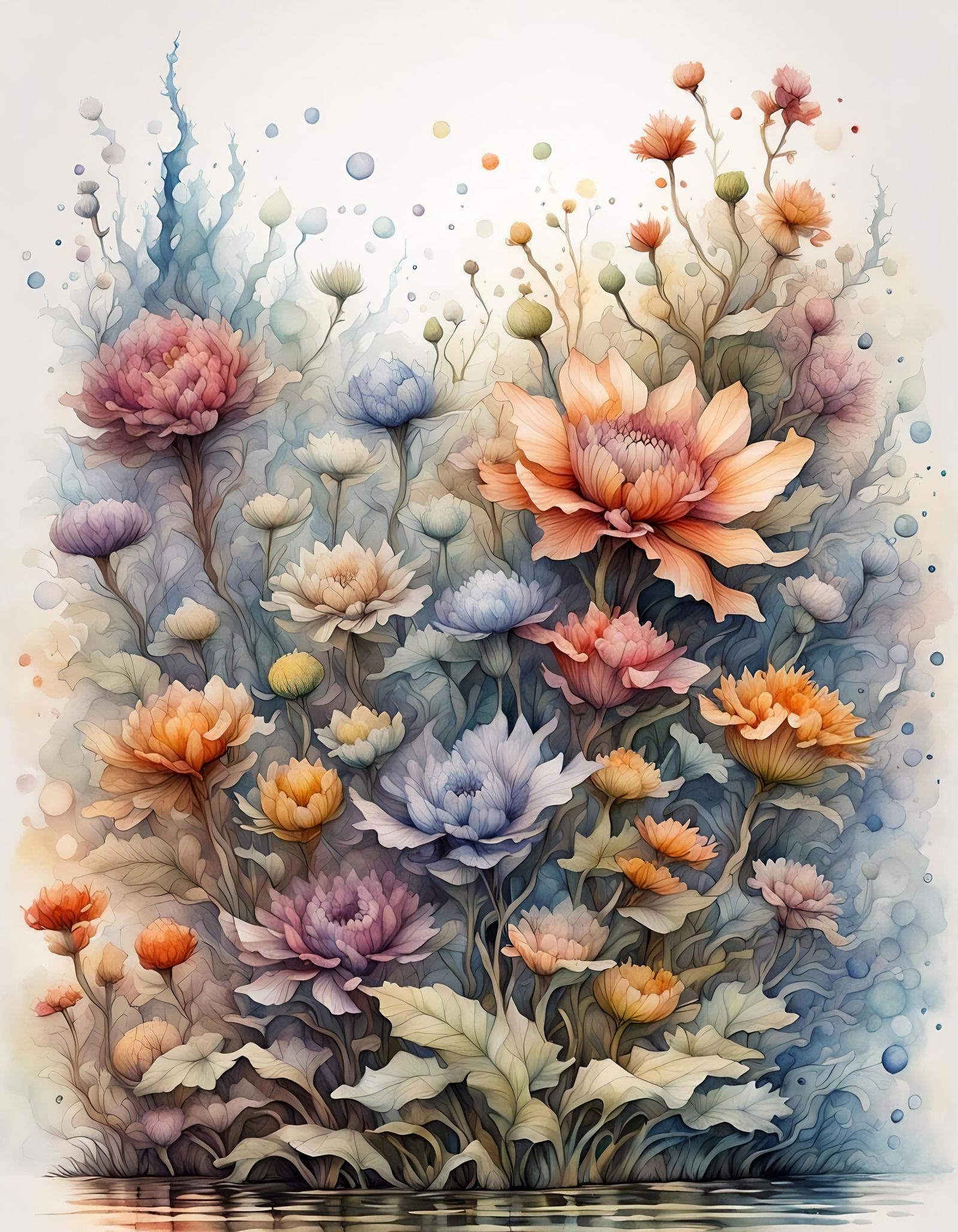 Fantastic Flowers … - AI Generated Artwork - NightCafe Creator