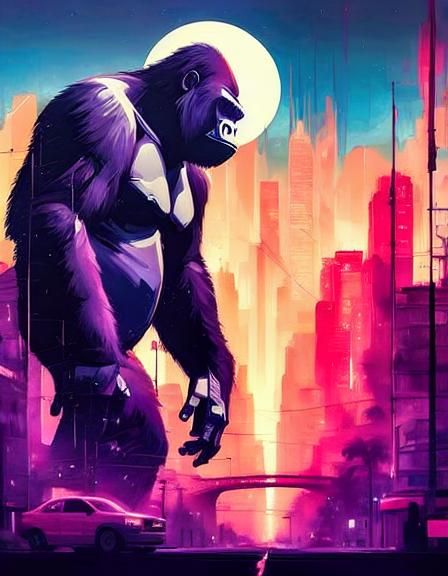 Big Monkey 😎 - AI Generated Artwork - NightCafe Creator