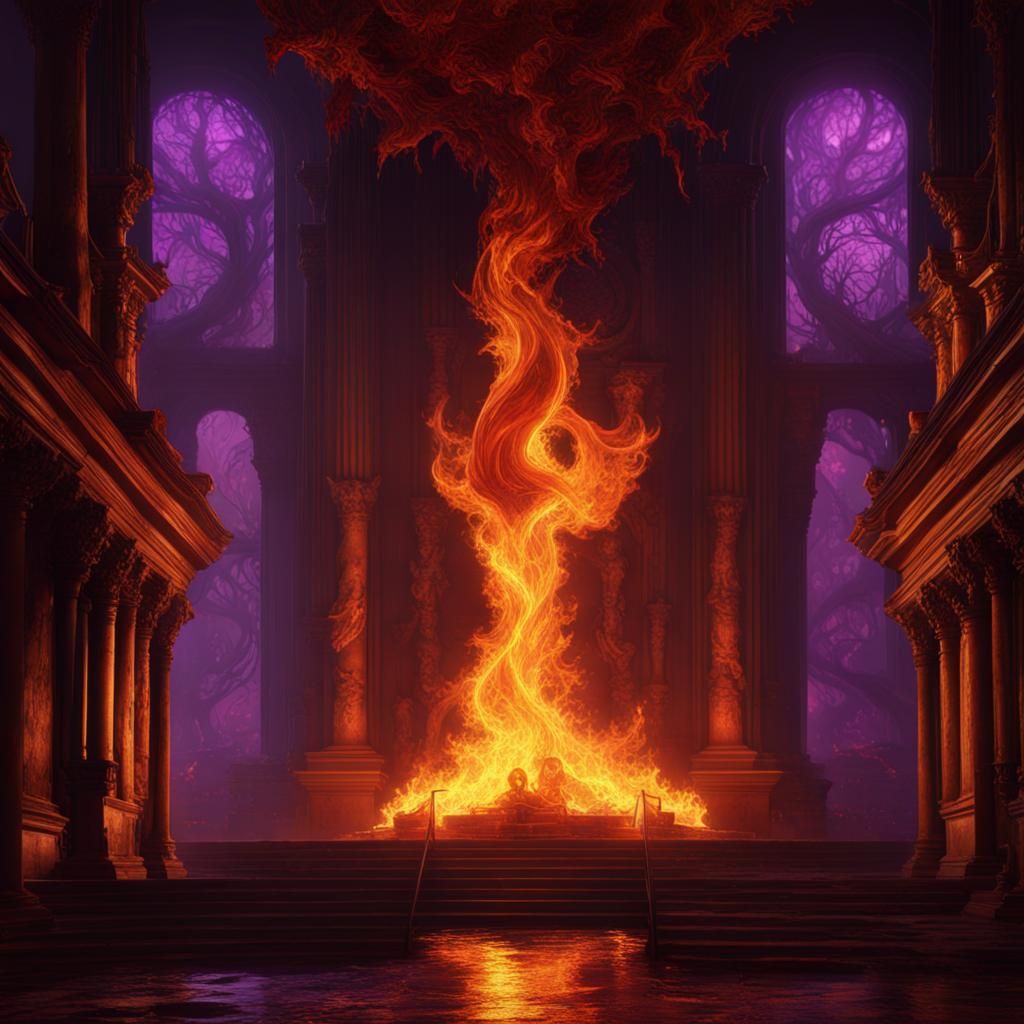 The eternal flames of the Inferno. - AI Generated Artwork - NightCafe ...
