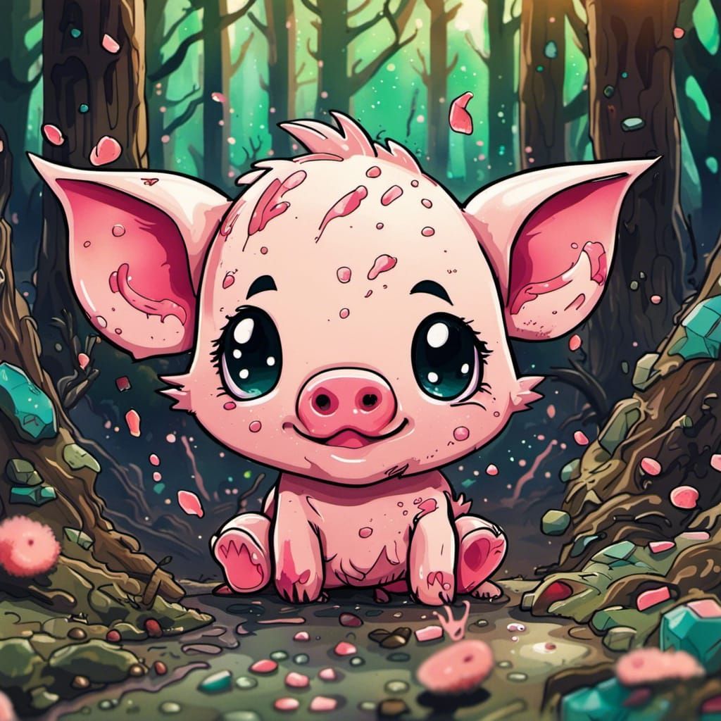 Chibi pig - AI Generated Artwork - NightCafe Creator