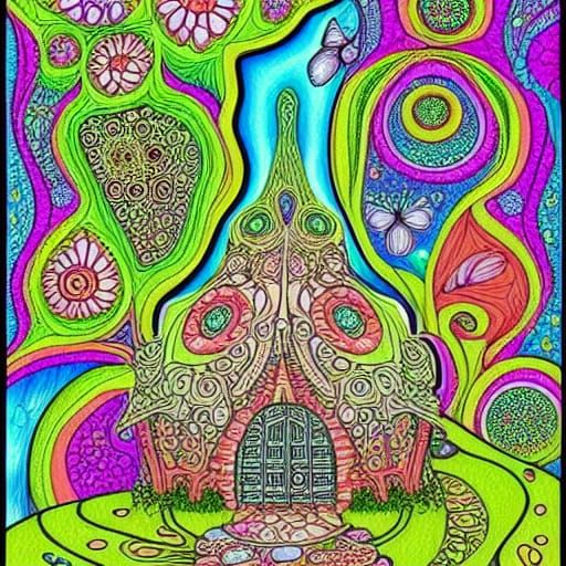 Fae house - AI Generated Artwork - NightCafe Creator