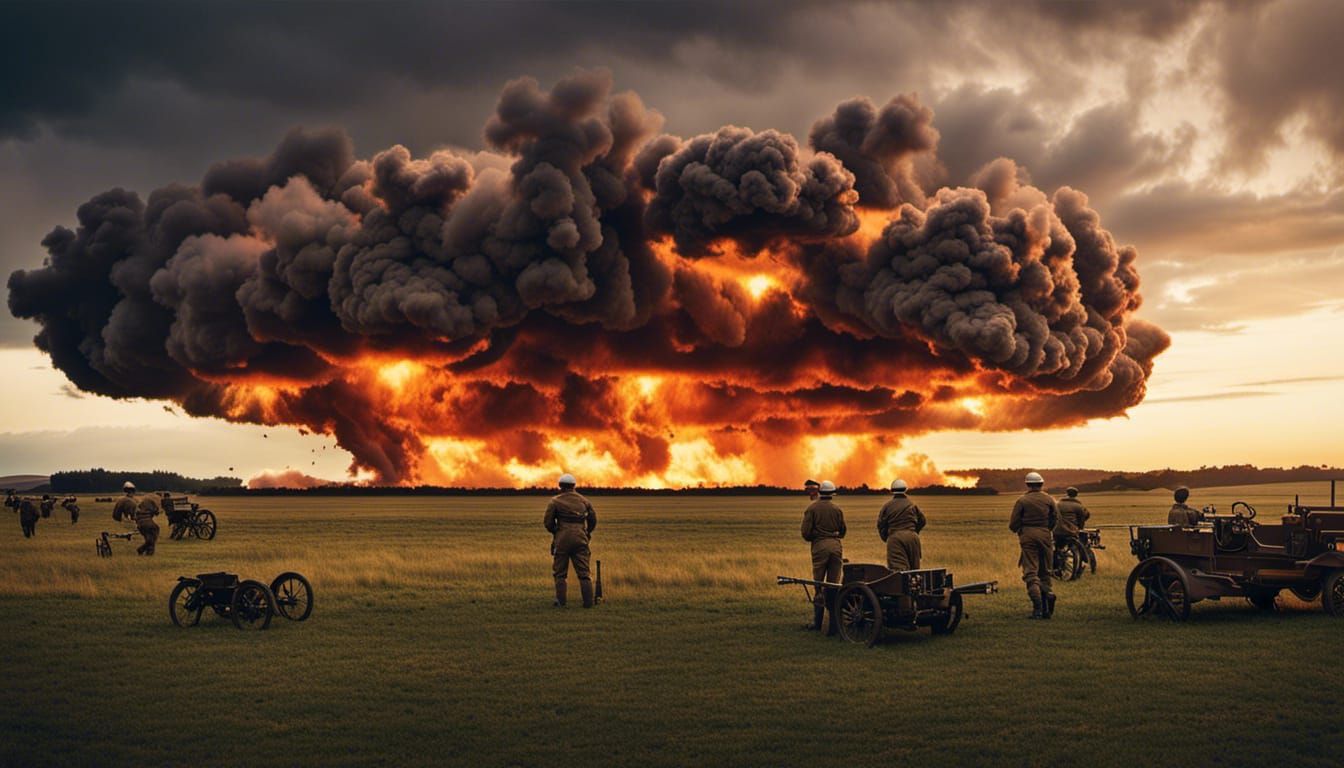 evocative photograph taken from land surface, showcasing fiery ...