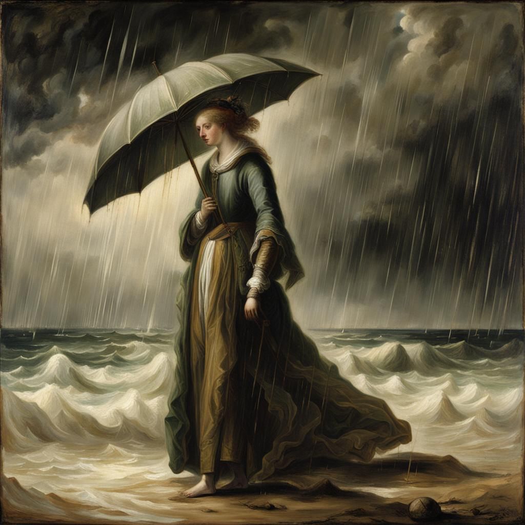 its raining again - AI Generated Artwork - NightCafe Creator