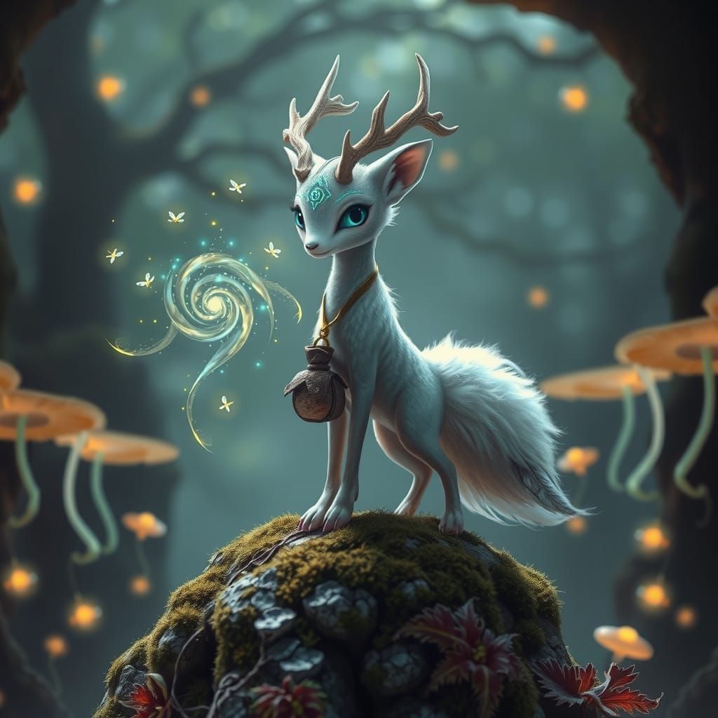 Kirin Fox - Enchanted Fox Spirit in Opalescent Glow