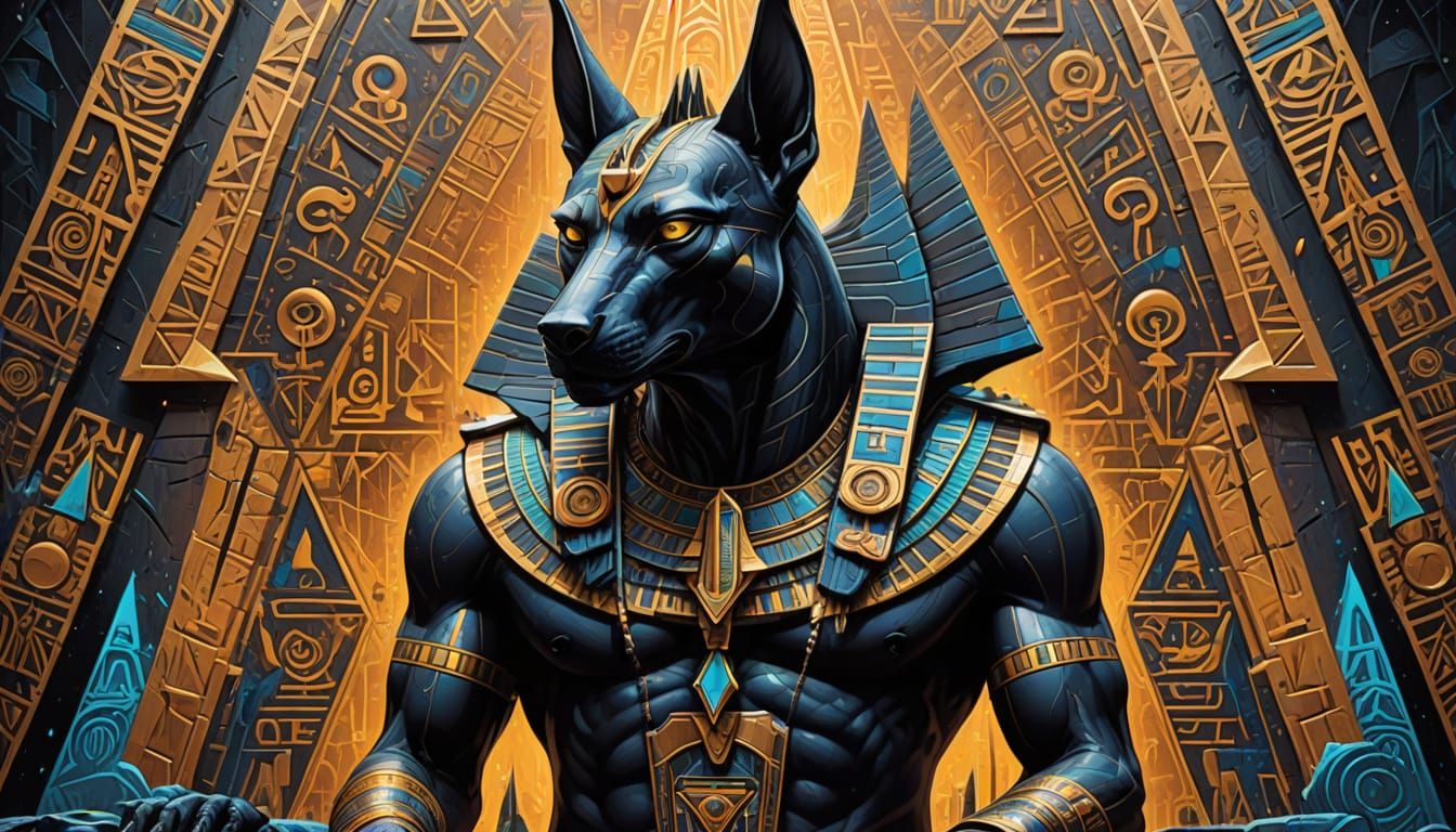 mythical egyptian Anubis - mythical egyptian Anubis