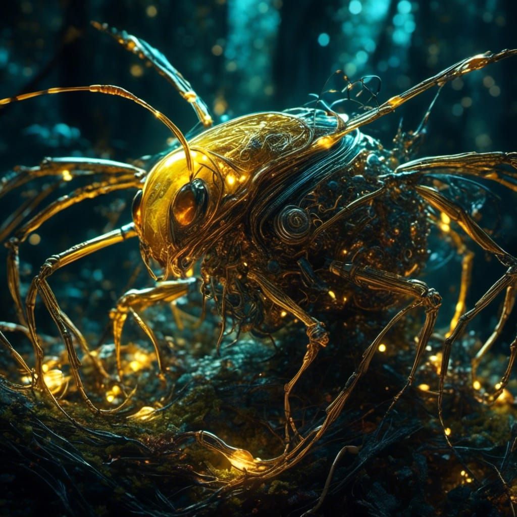Alien insect - AI Generated Artwork - NightCafe Creator