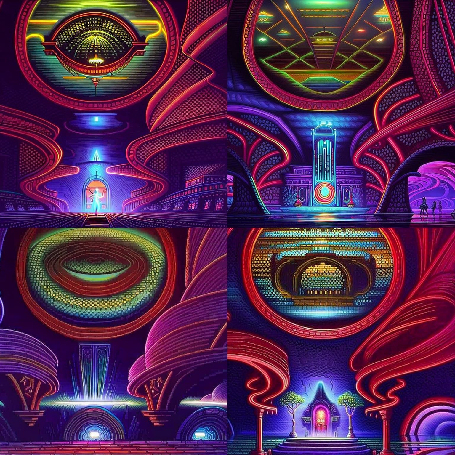 Neon Illustration by Dan Mumford, UV-Luminescence dark, bioluminescence ...