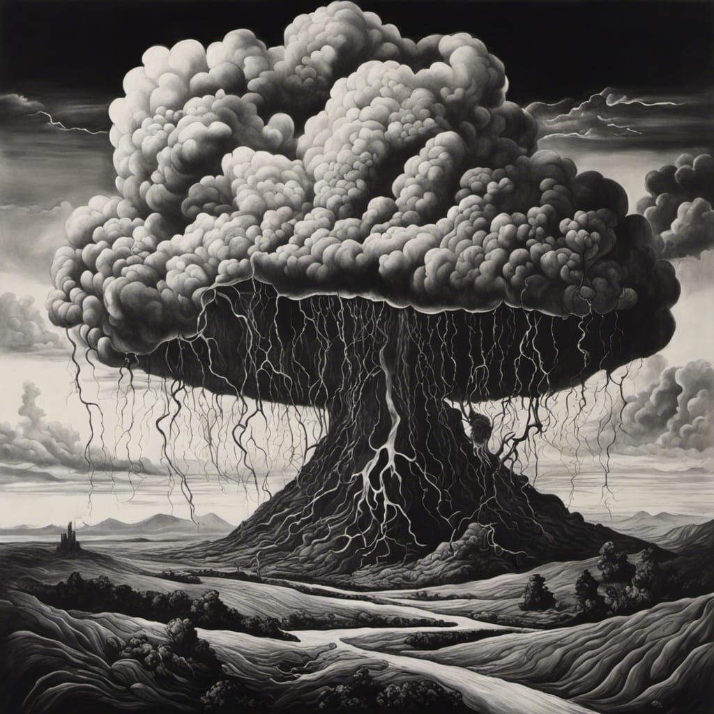 Surreal Ink Drawing - AI Generated Artwork - NightCafe Creator