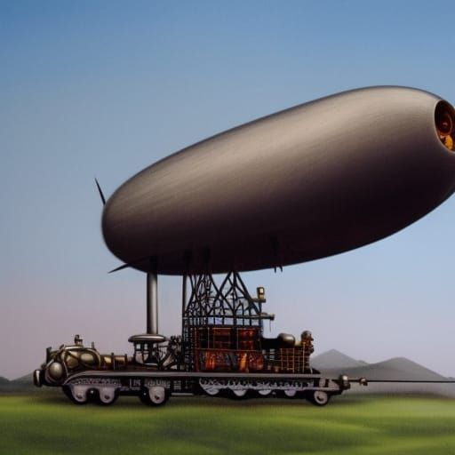 Nuclear Zeppelin - AI Generated Artwork - NightCafe Creator
