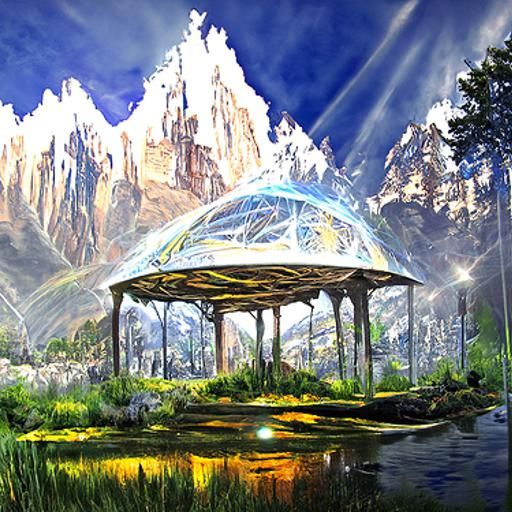 solarpunk wedding venue - AI Generated Artwork - NightCafe Creator