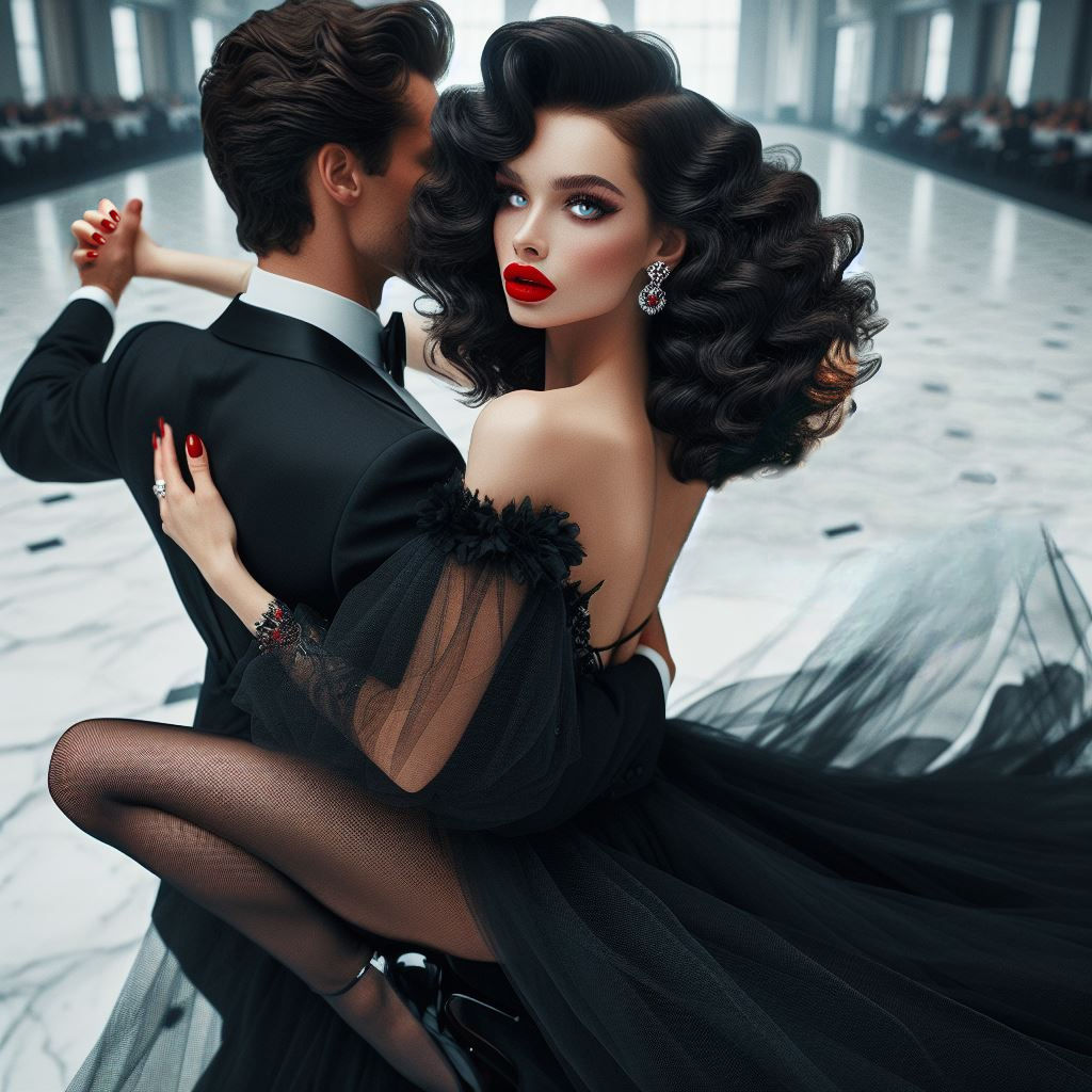 Anna demonstrating her Tango moves - AI Generated Artwork - NightCafe Creator