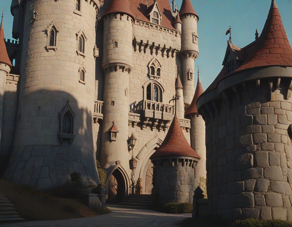 Epic Cinematic Castle from Snow White's Dark Fairy... - AI Art
