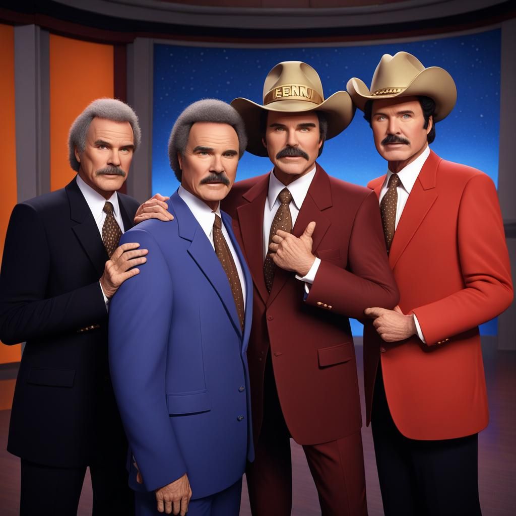 Norm MacDonald dressed as Burt Reynolds on Celebrity Jeopardy wearing ...