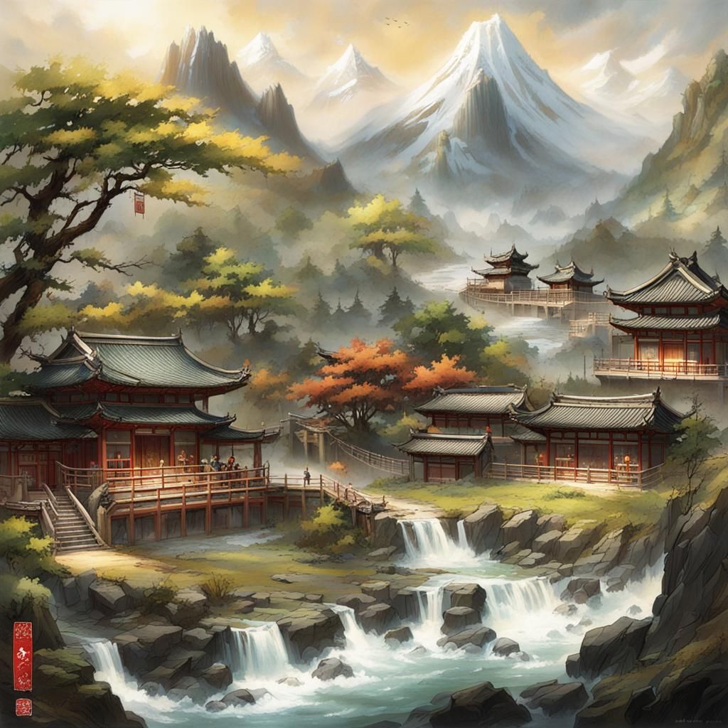 Valley - AI Generated Artwork - NightCafe Creator