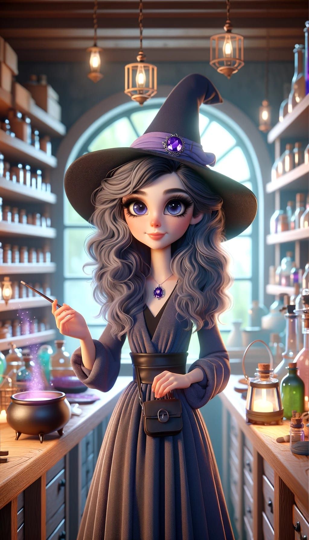 A Witch in Her Apothecary - AI Generated Artwork - NightCafe Creator