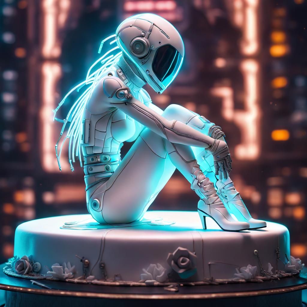 Cyber cake - AI Generated Artwork - NightCafe Creator