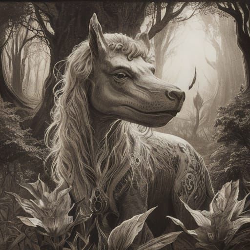 Fantasy animal drawing - Fantasy animal drawing
