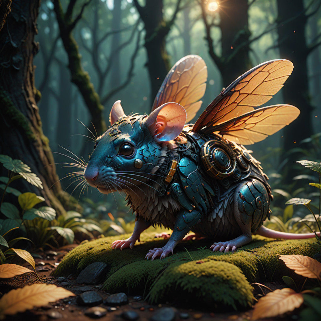 fuse mouse into insect - Fantasy Creature Hybrid in Ancient ...