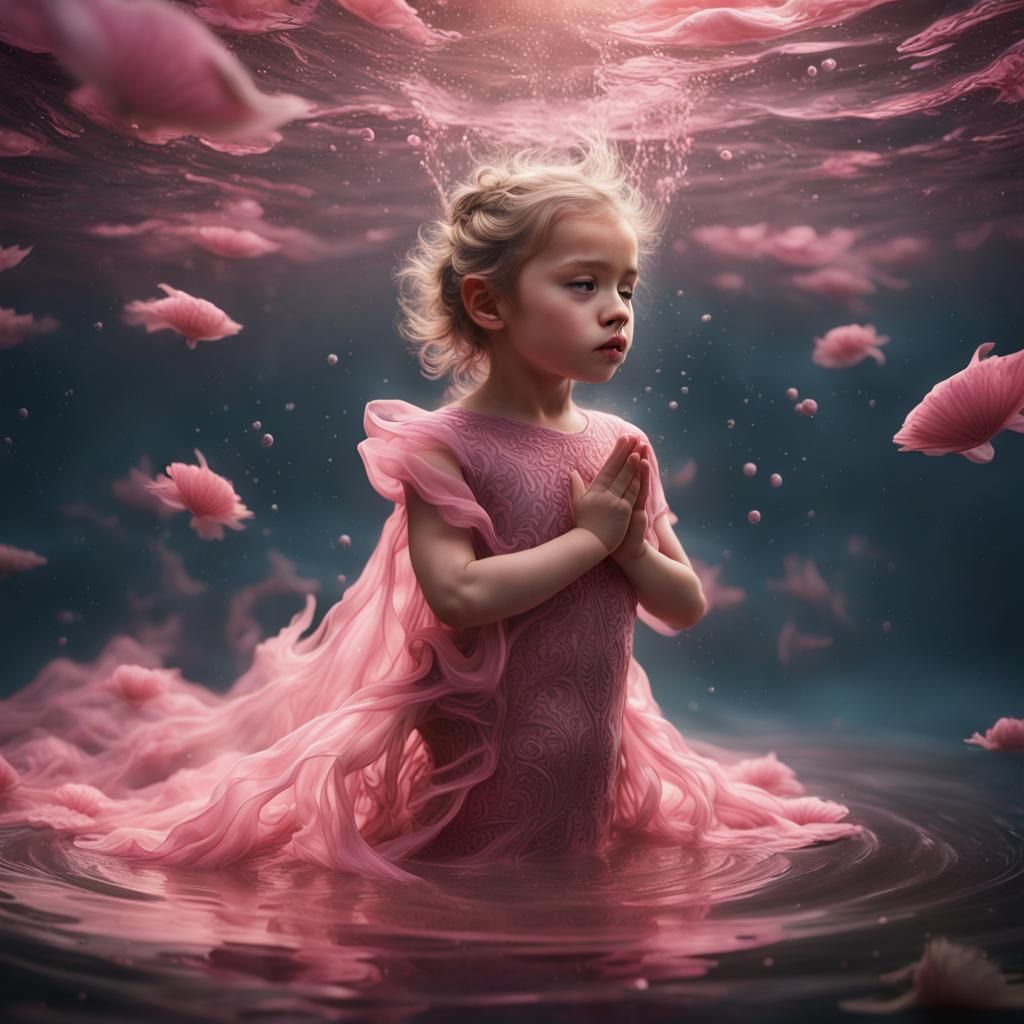 Praying Child - AI Generated Artwork - NightCafe Creator